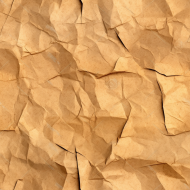 Tileable brown tea stained crumpled plain paper texture - Photo #579 ...